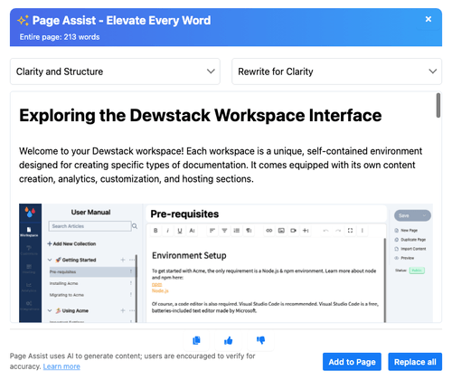 Build Powerful User Documentation with AI | Dewstack
